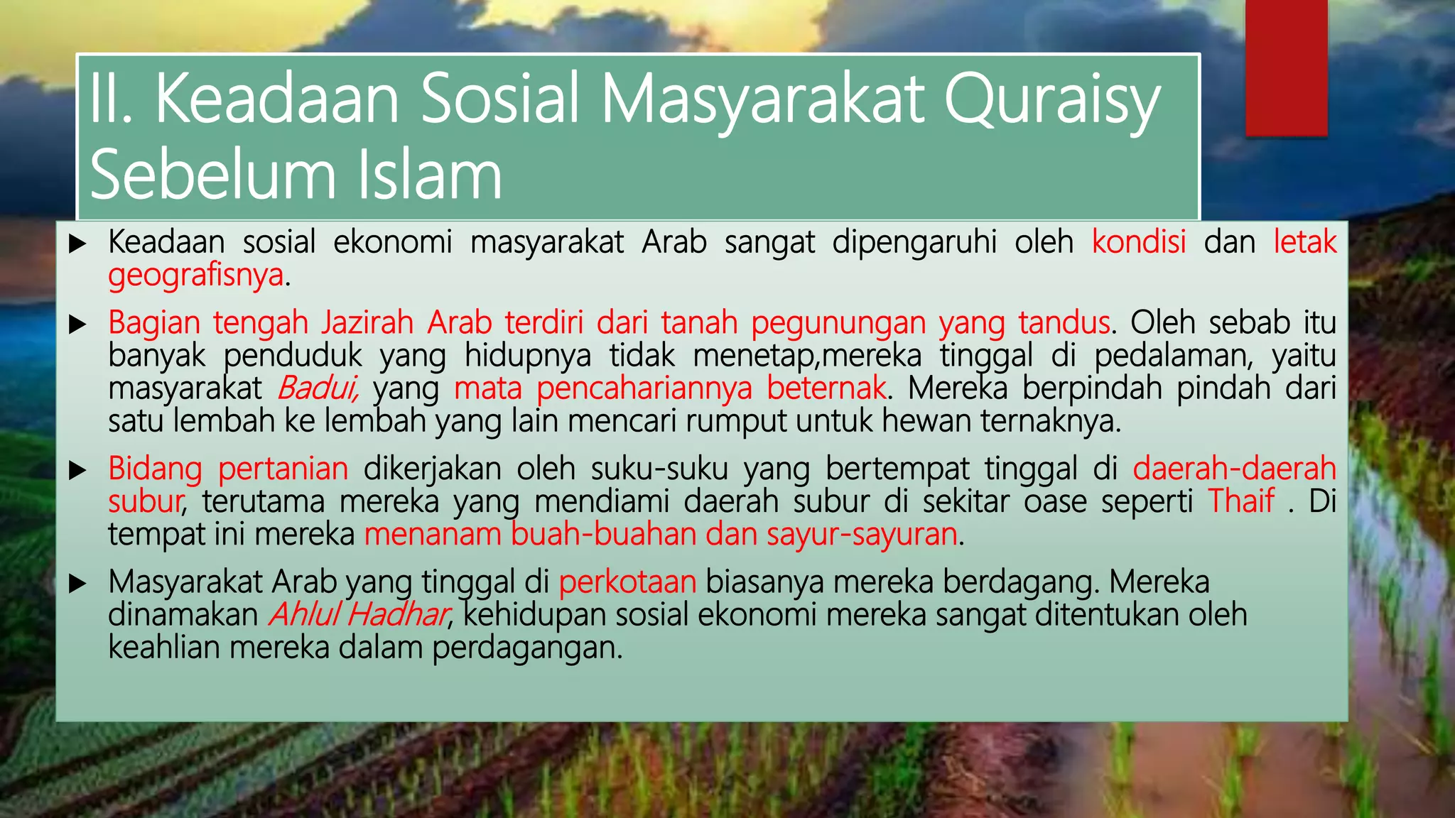SKI - Peradaban Bangsa Arab sebelum Islam | PPTX