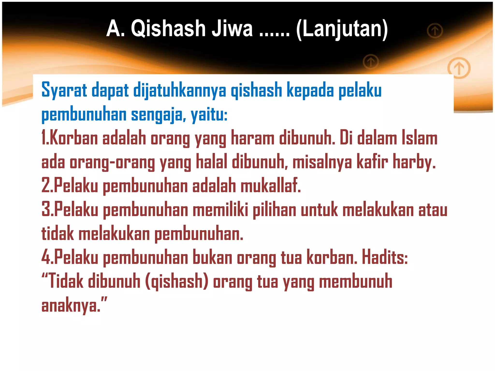 jarimah qishash diyat | PPT