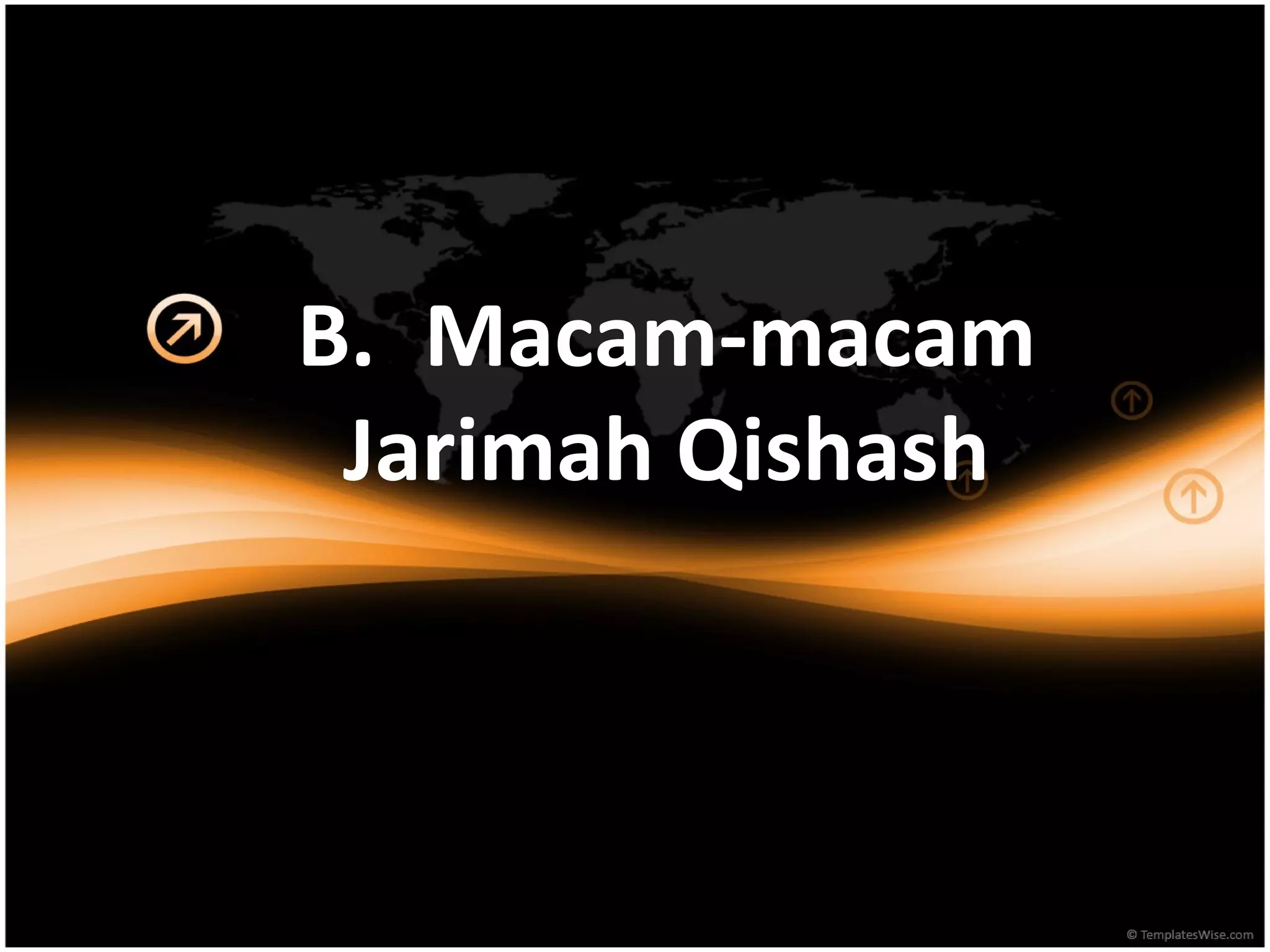 jarimah qishash diyat | PPT