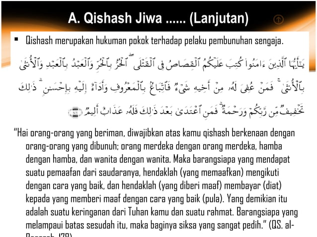 jarimah qishash diyat | PPT