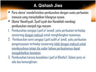 jarimah qishash diyat | PPT