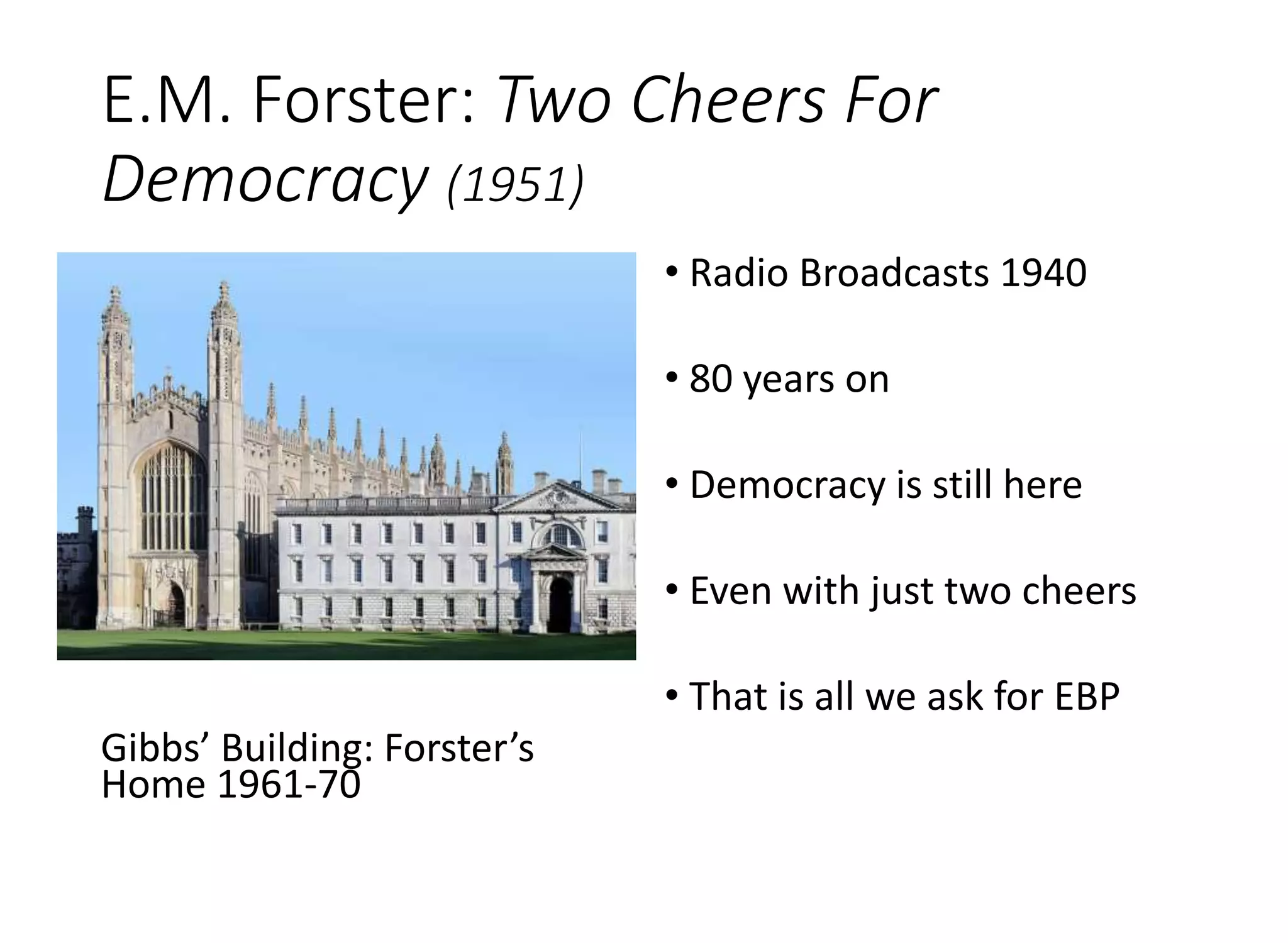 Two cheers for evidence-based policing | PPTX