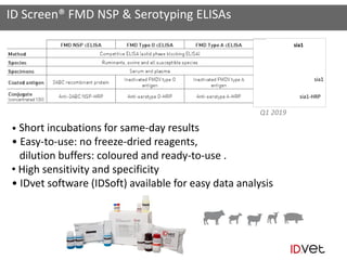 Emergency supply of FMD diagnostic kits: reagent banks & IDvet ...