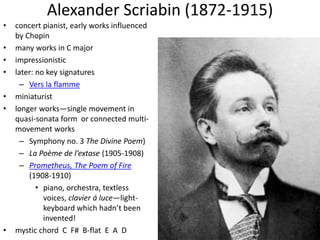 Power Point 25. The Romantic Era: Diverging Traditions in the Late 19th ...