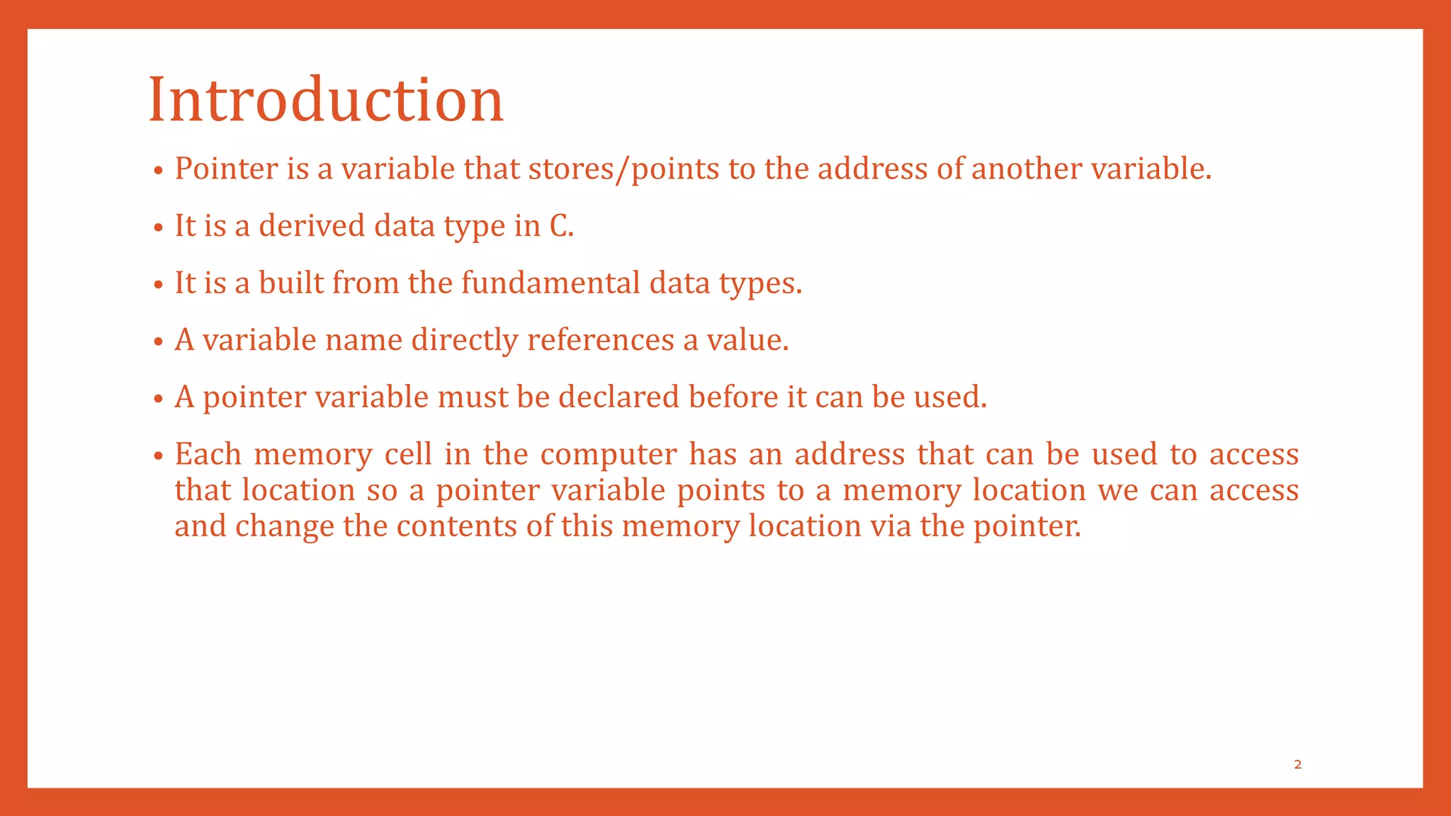 Pointers In C Ppt