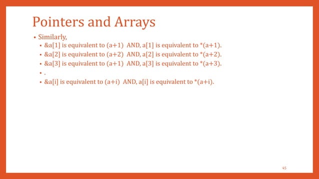 POINTERS IN C | PPTX