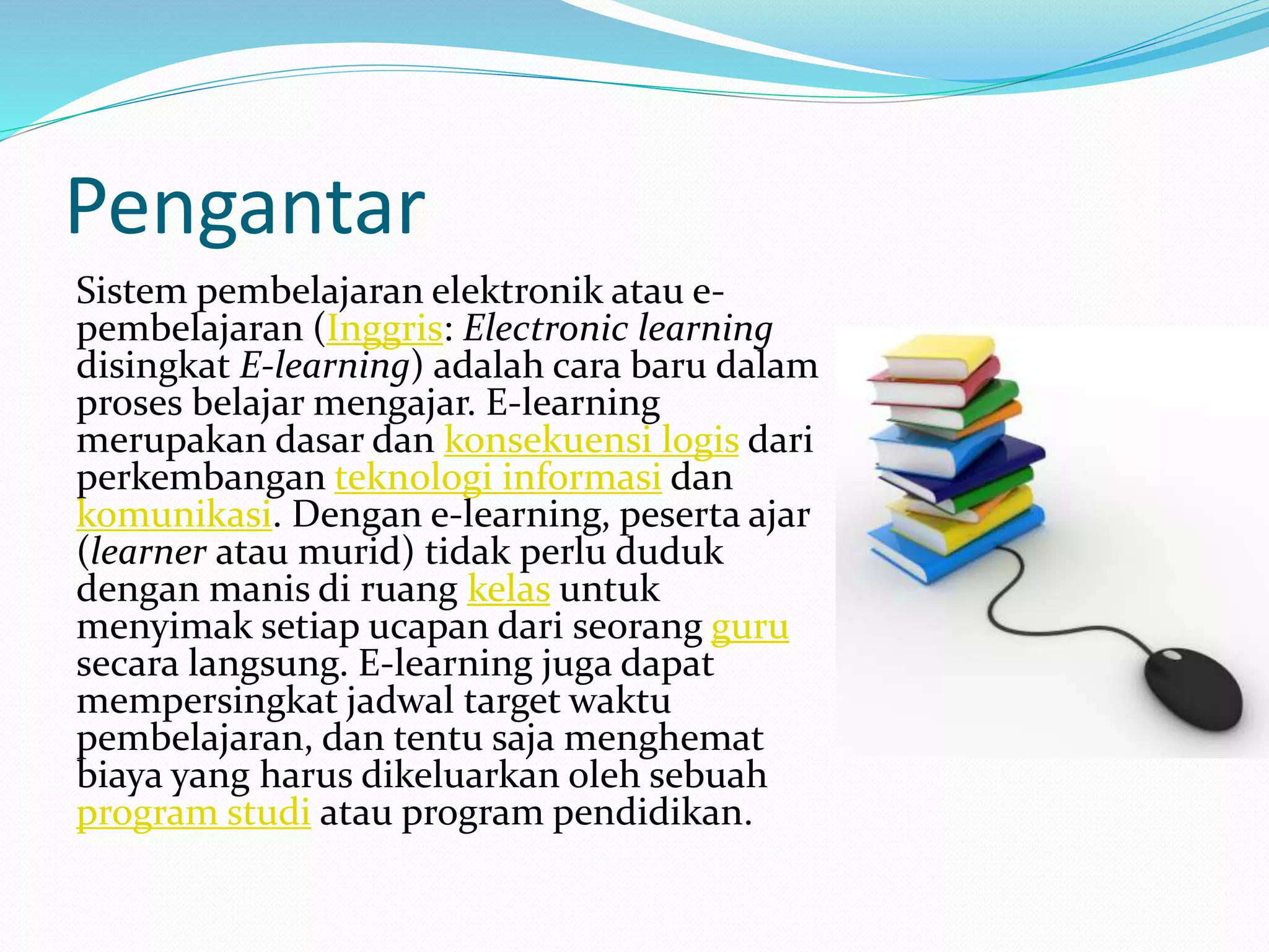 Konsep E-Learning | PPTX