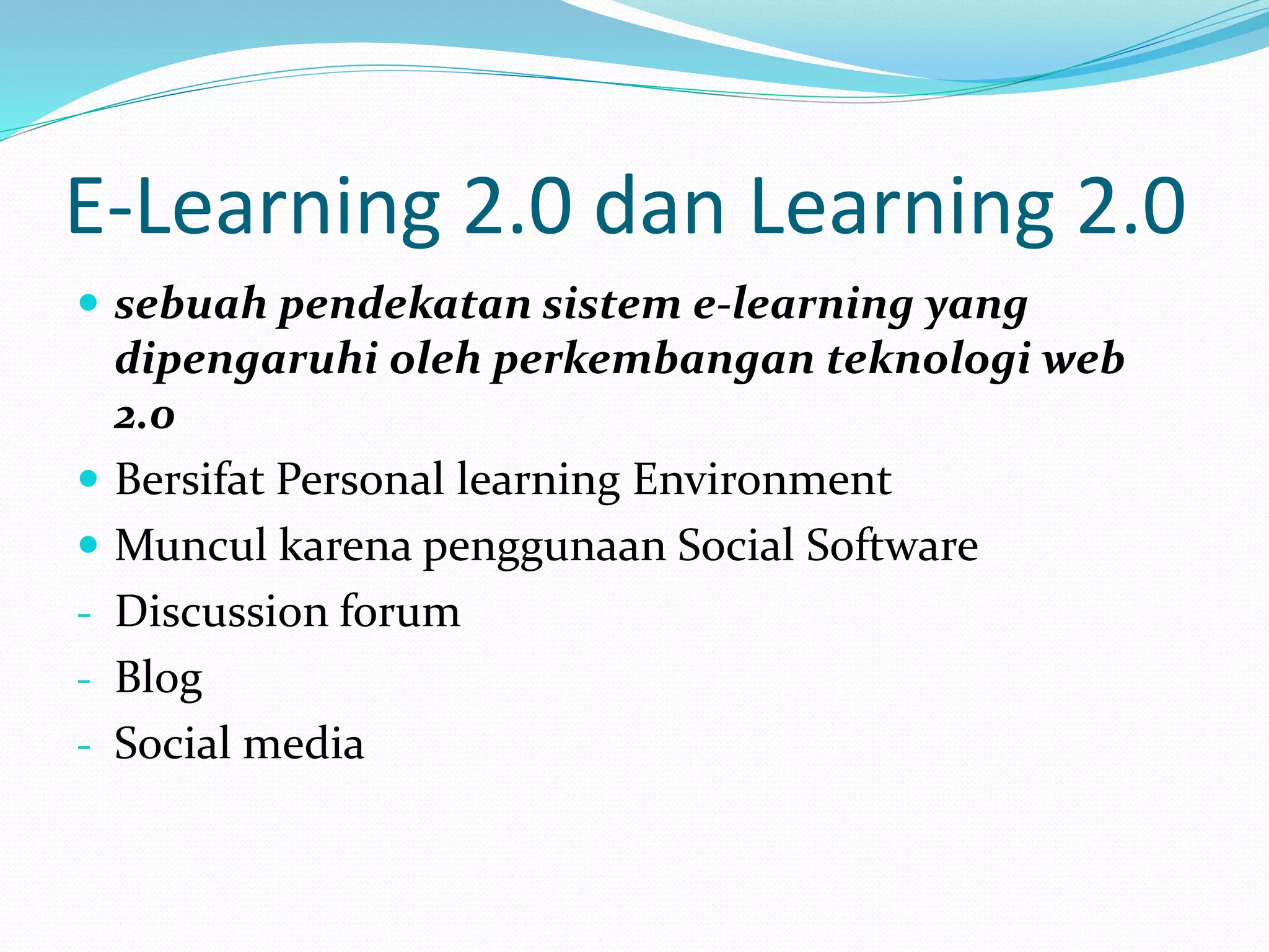 Konsep E-Learning | PPTX