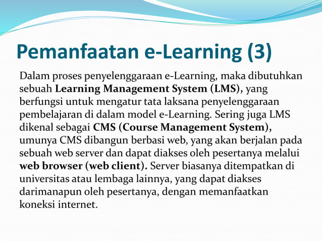 Konsep E-Learning | PPTX