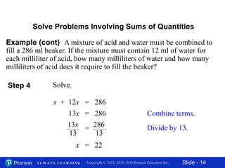10.4 applications of linear equations | PPTX