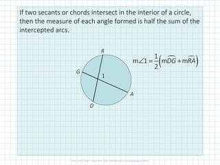 10.2 Angles and Arcs | PPT