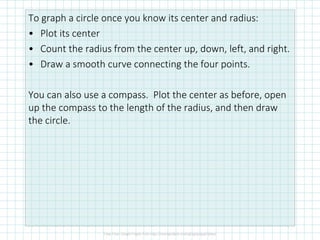 10.5 Circles in the Coordinate Plane | PDF
