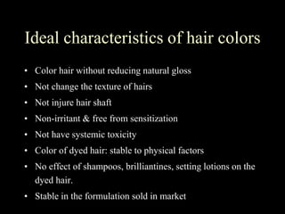 Hair dyes | PPT