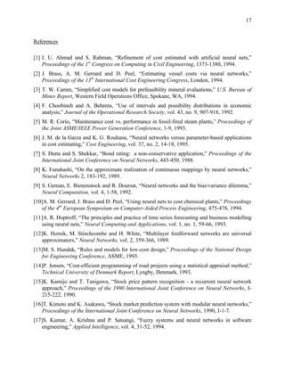 Cost Estimation Predictive Modeling: Regression versus Neural Network | PDF