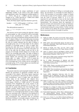 Application of Binary Logistic Regression Model to Assess the ...