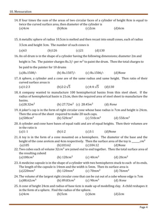 10.mensuration | PDF