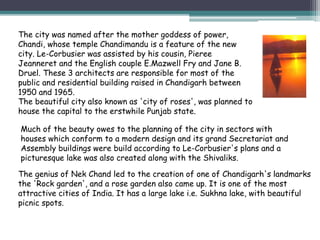 Planning of Chandigarh | PPTX