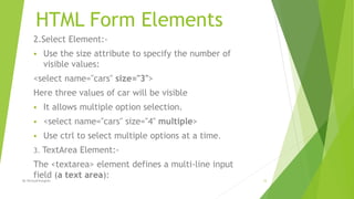 Html form tag | PPTX