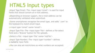 Html form tag | PPTX