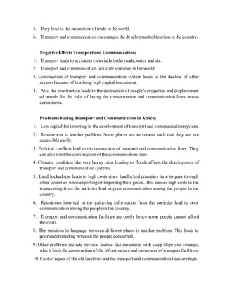 TRANSPORT AND COMMUNICATION | DOCX