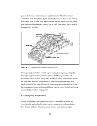 the performance of medium and long span timber roof structure | PDF