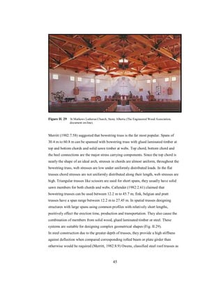 the performance of medium and long span timber roof structure | PDF
