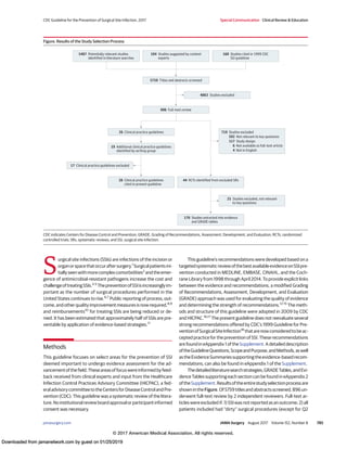 Guideline for the Prevention of Surgical Site Infection, 2017 | PDF