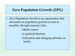 Zero Population Growth Definition