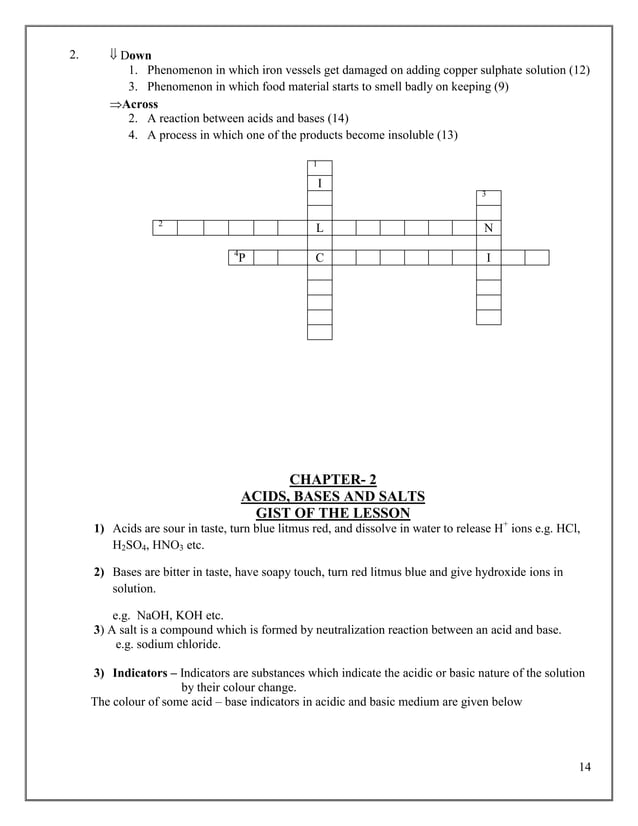 10.std.mind map notes | PDF | Chemistry | Science