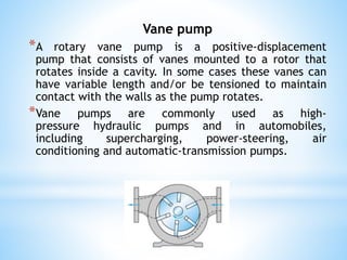 Types and uses of pumps and pipes in aquaculture farm and hatchery | PPTX