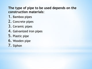 Types and uses of pumps and pipes in aquaculture farm and hatchery | PPTX