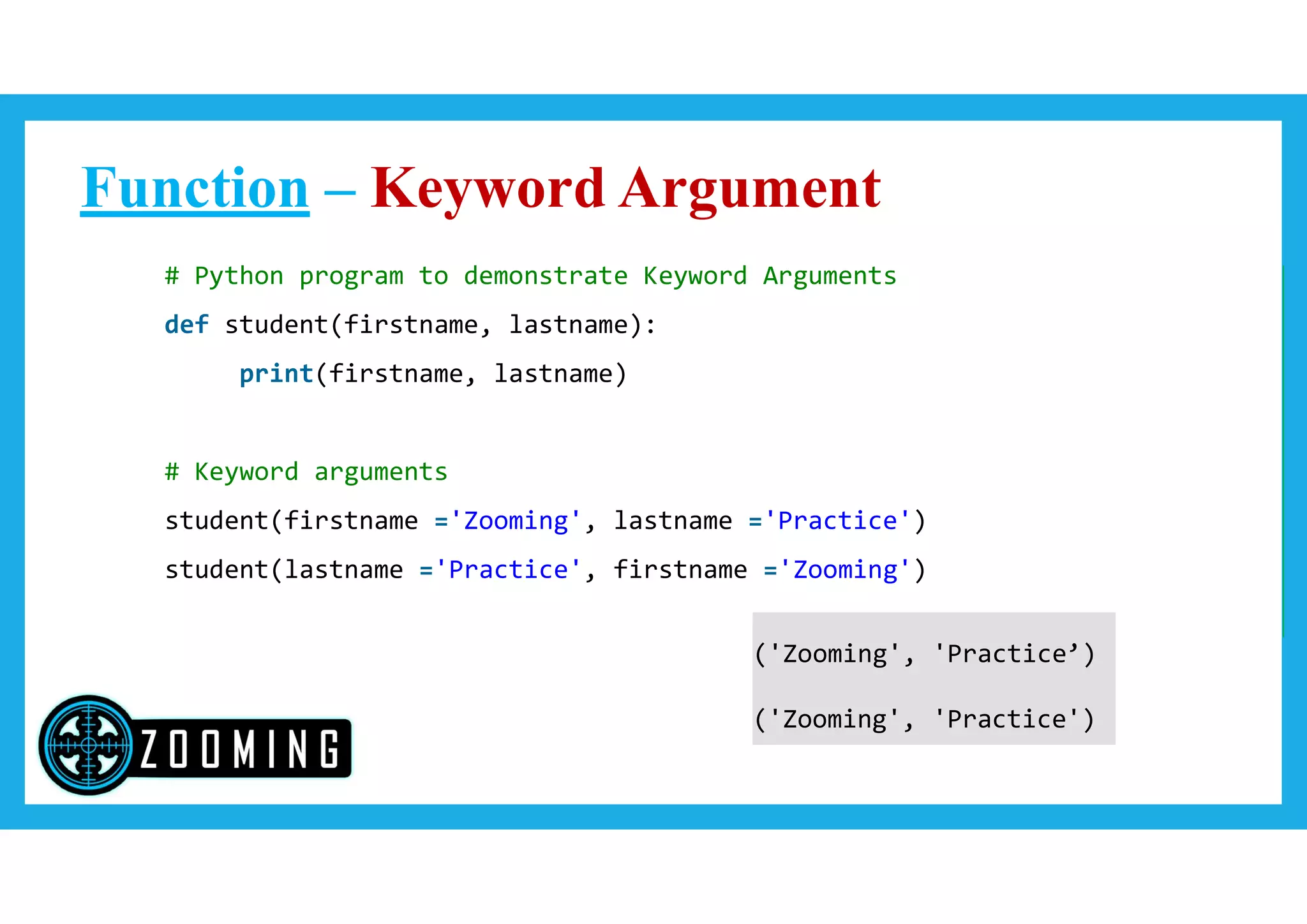 Python Function | PPT