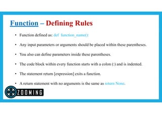 Python Function | PPT