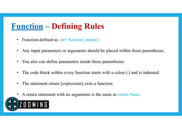 Python Function | PPT