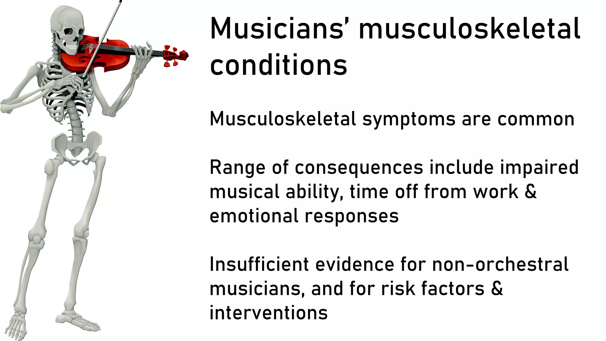 The preventable burden of Musculoskeletal conditions in musicians | PDF