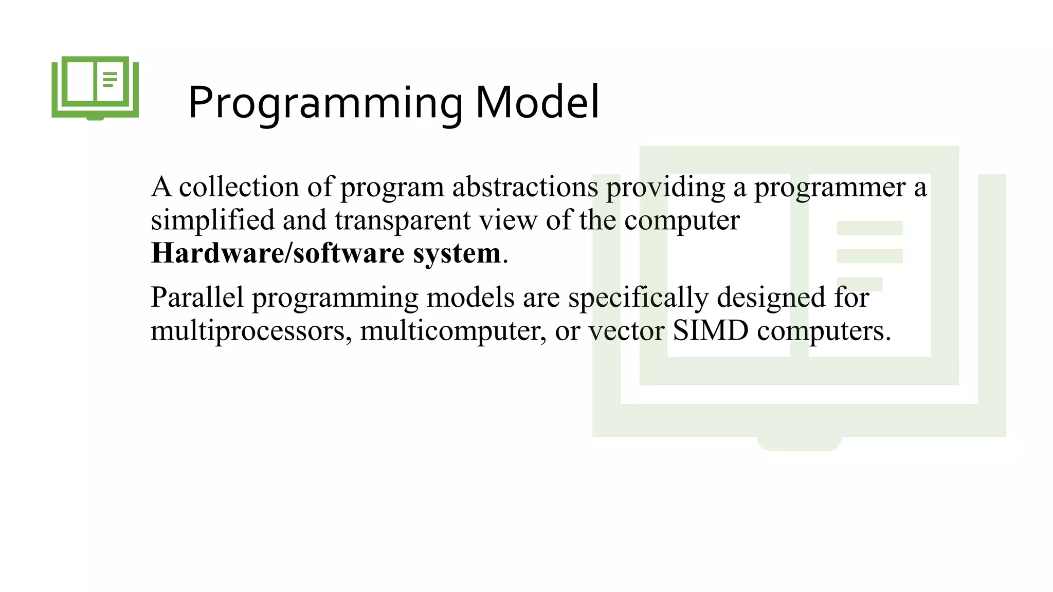 Data Parallel and Object Oriented Model | PPTX