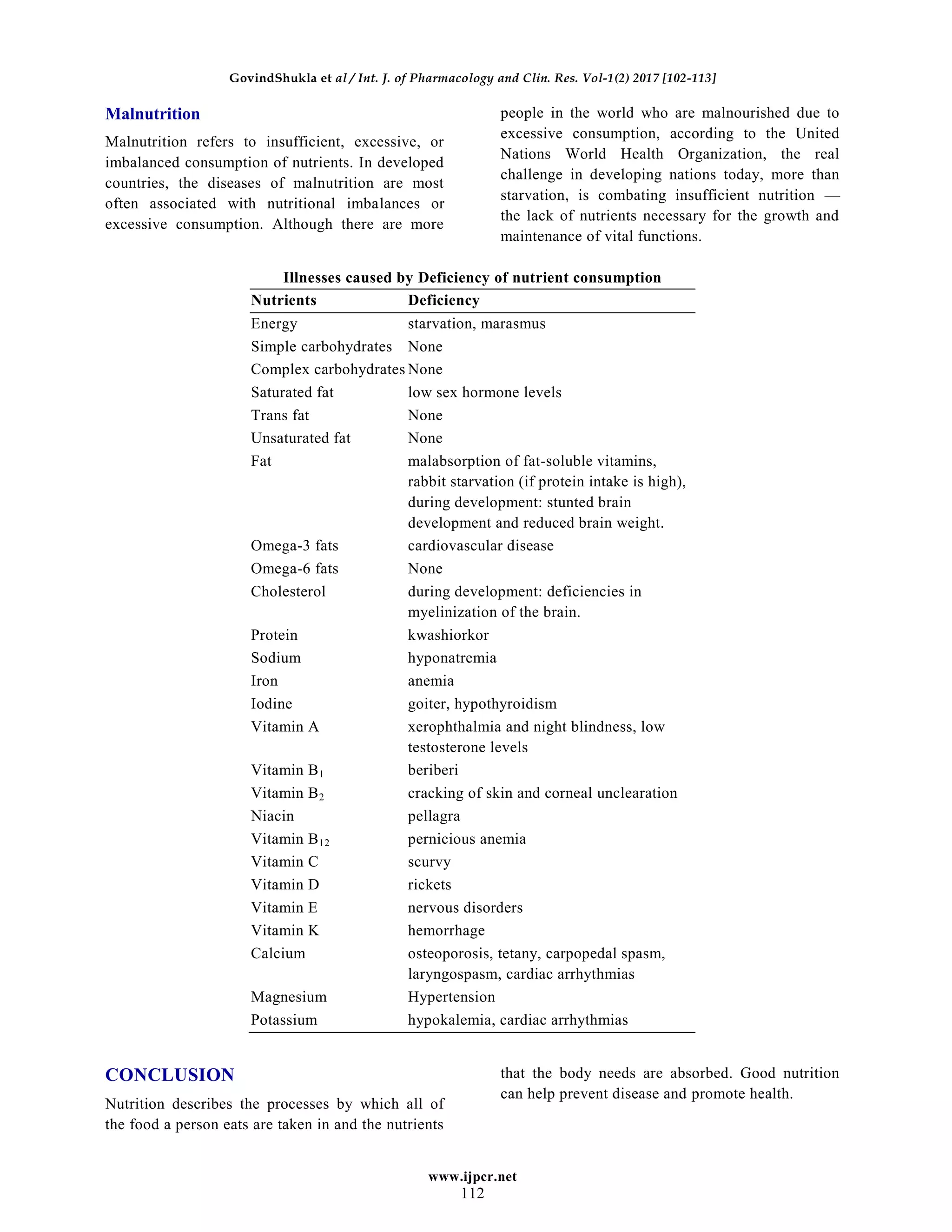 Nutrition Plan to promote health & prevent diseases | PDF | Chemistry ...