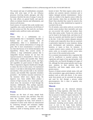 Nutrition Plan to promote health & prevent diseases | PDF | Chemistry ...