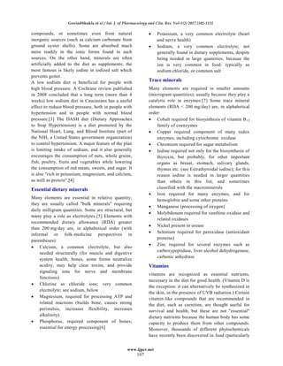 Nutrition Plan to promote health & prevent diseases | PDF | Chemistry ...