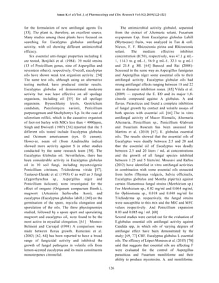 A review article: antifungal activity of eucalyptus genus | PDF