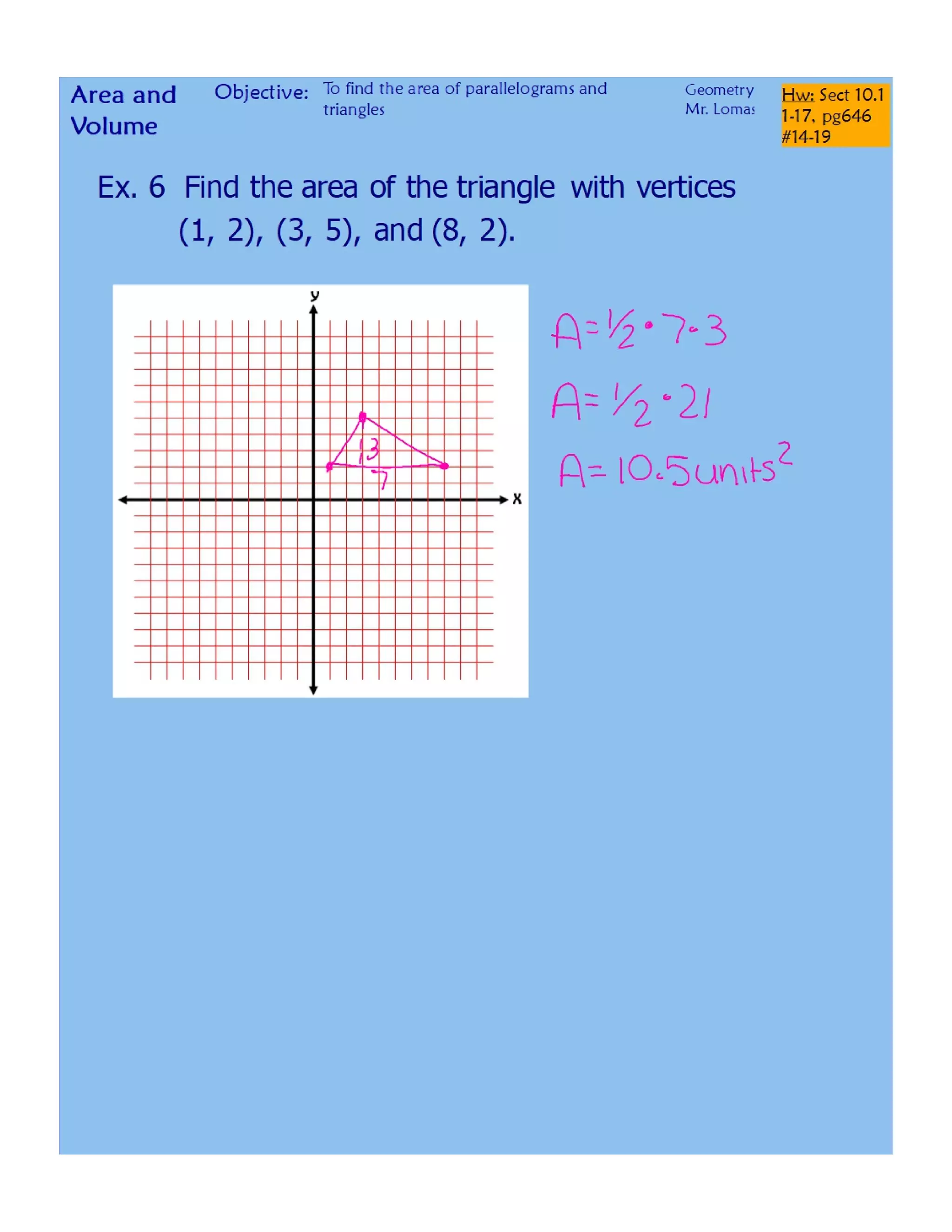 10 1 areas of parallelograms and triangles | PDF | Physics | Science