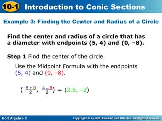 10-1 Intro to Conic Sections- class.ppt