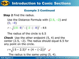 10-1 Intro to Conic Sections- class.ppt