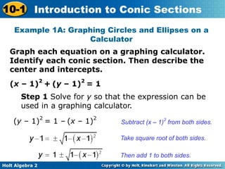 10-1 Intro to Conic Sections- class.ppt