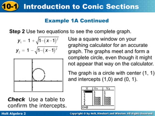 10-1 Intro to Conic Sections- class.ppt