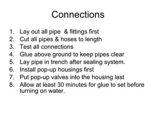 10 1 Irrigation System Installation | PPT