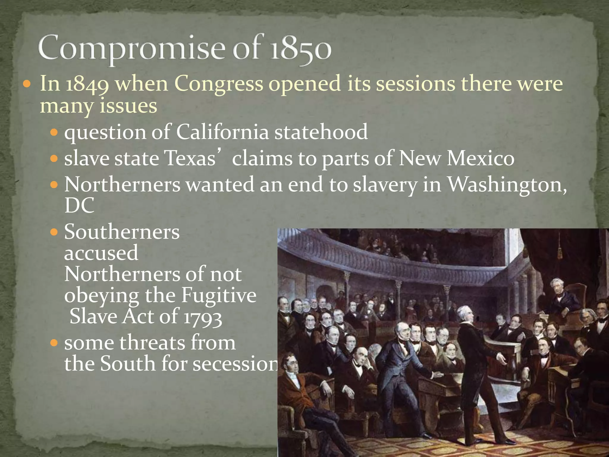 The Divisive Politics of Slavery | PPTX