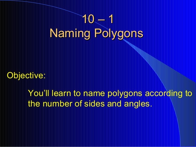 10 1 naming polygons