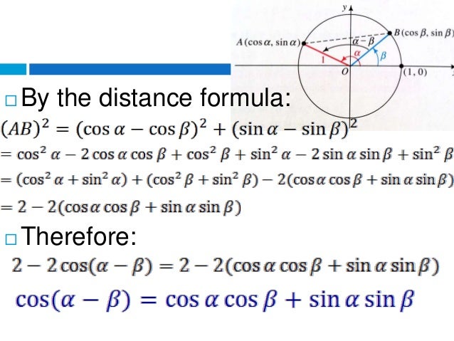 10 1 sum and difference for sin and cos