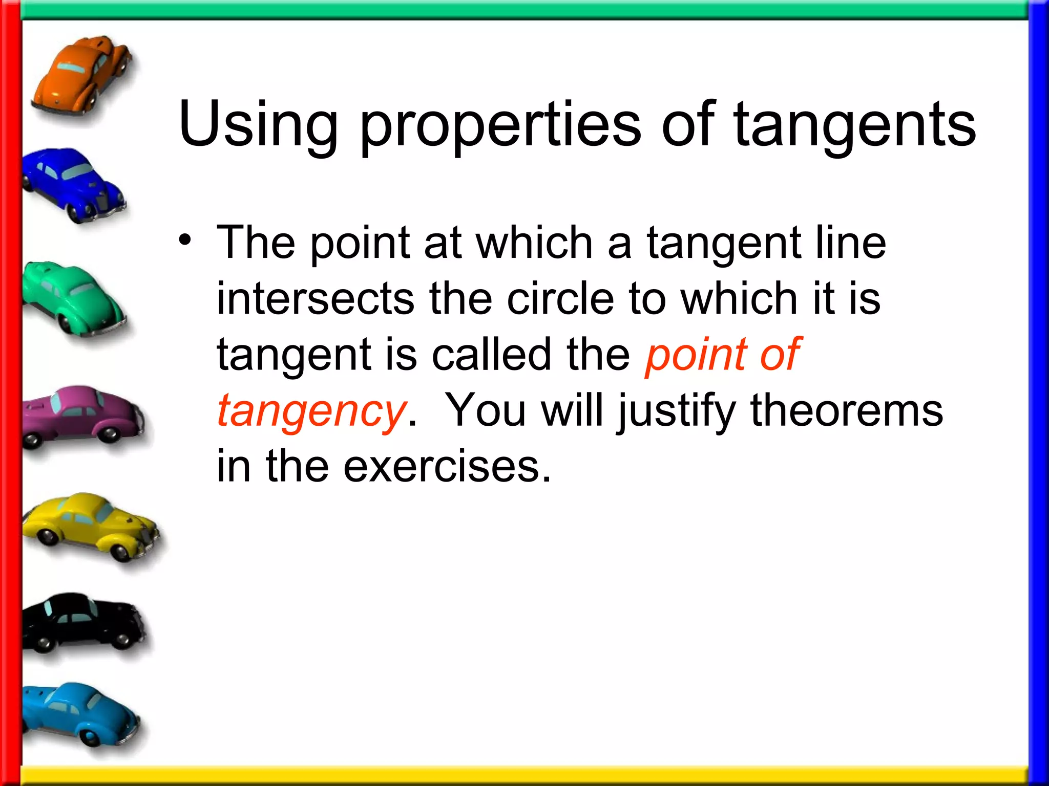 10.1 tangents to circles | PPT | Physics | Science